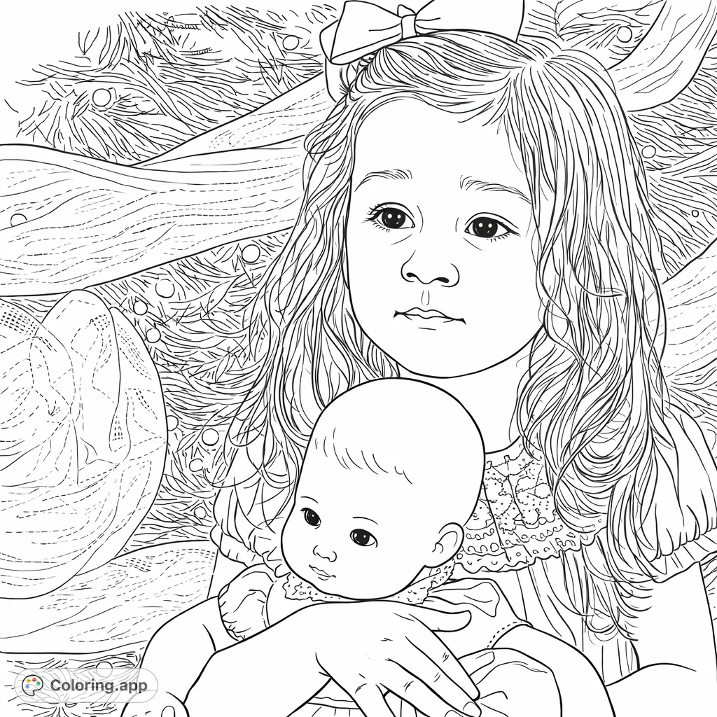Pearl Artist's christmas Coloring Pages - Coloring.app