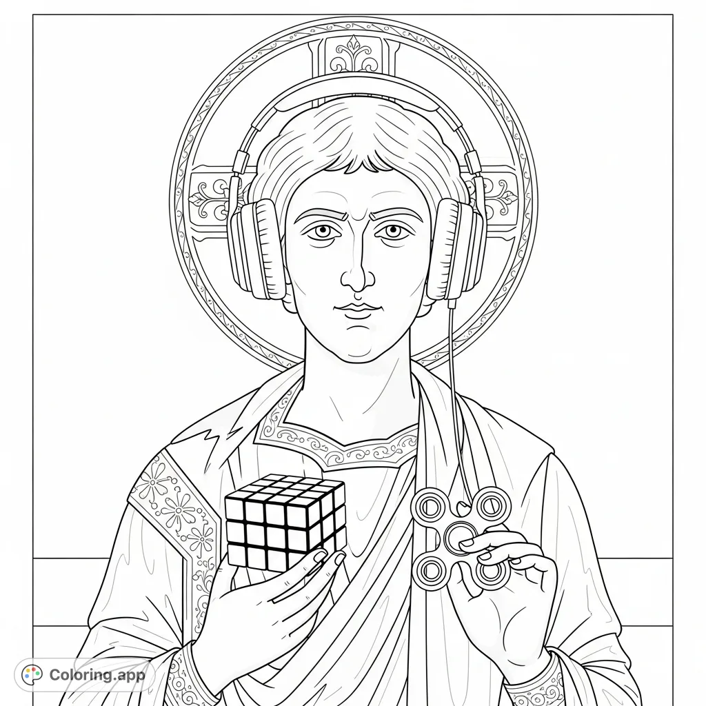 Modern Icon with Fidget Toys - Coloring.app