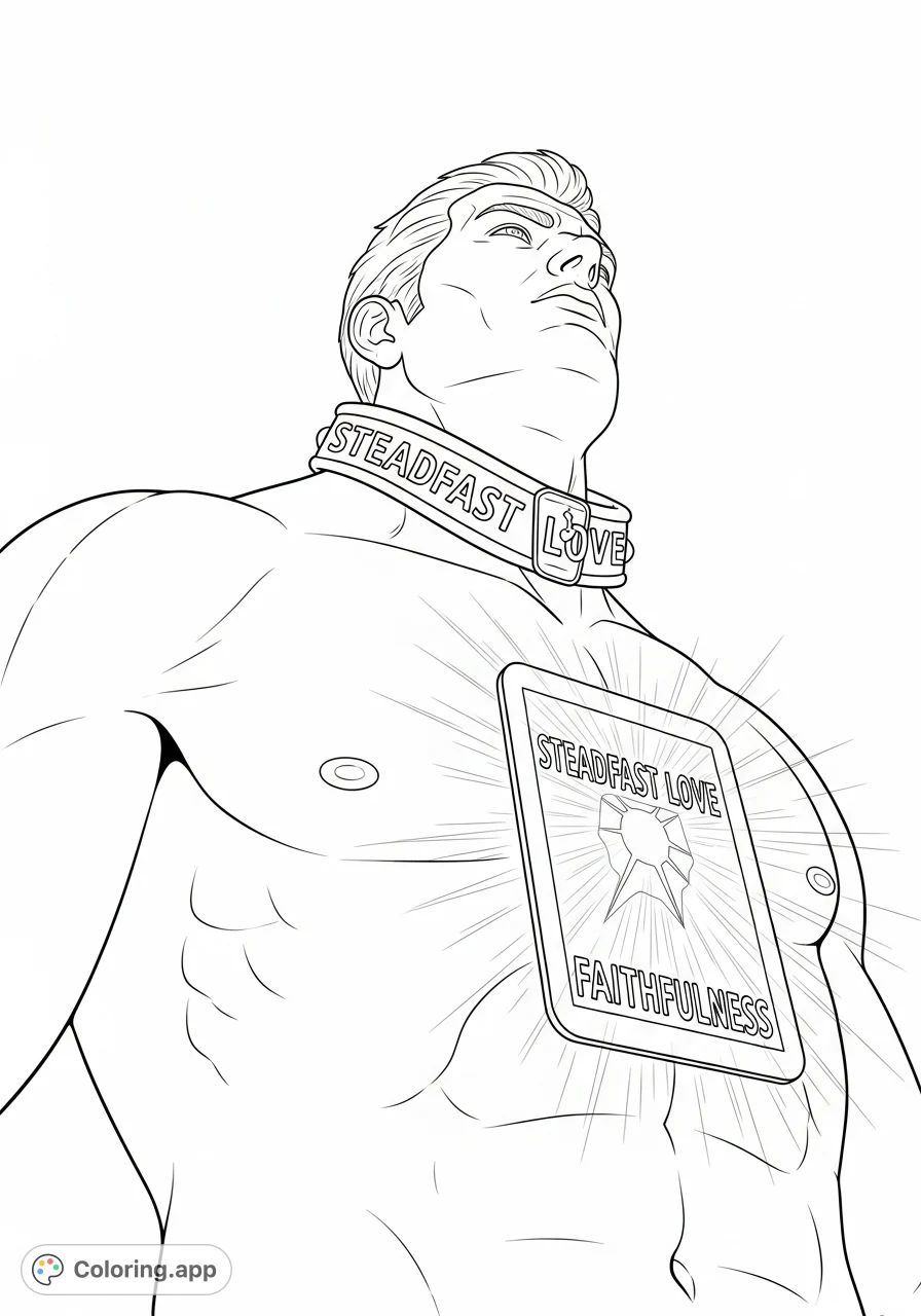 Colossal Man of Steadfast Love - Coloring.app