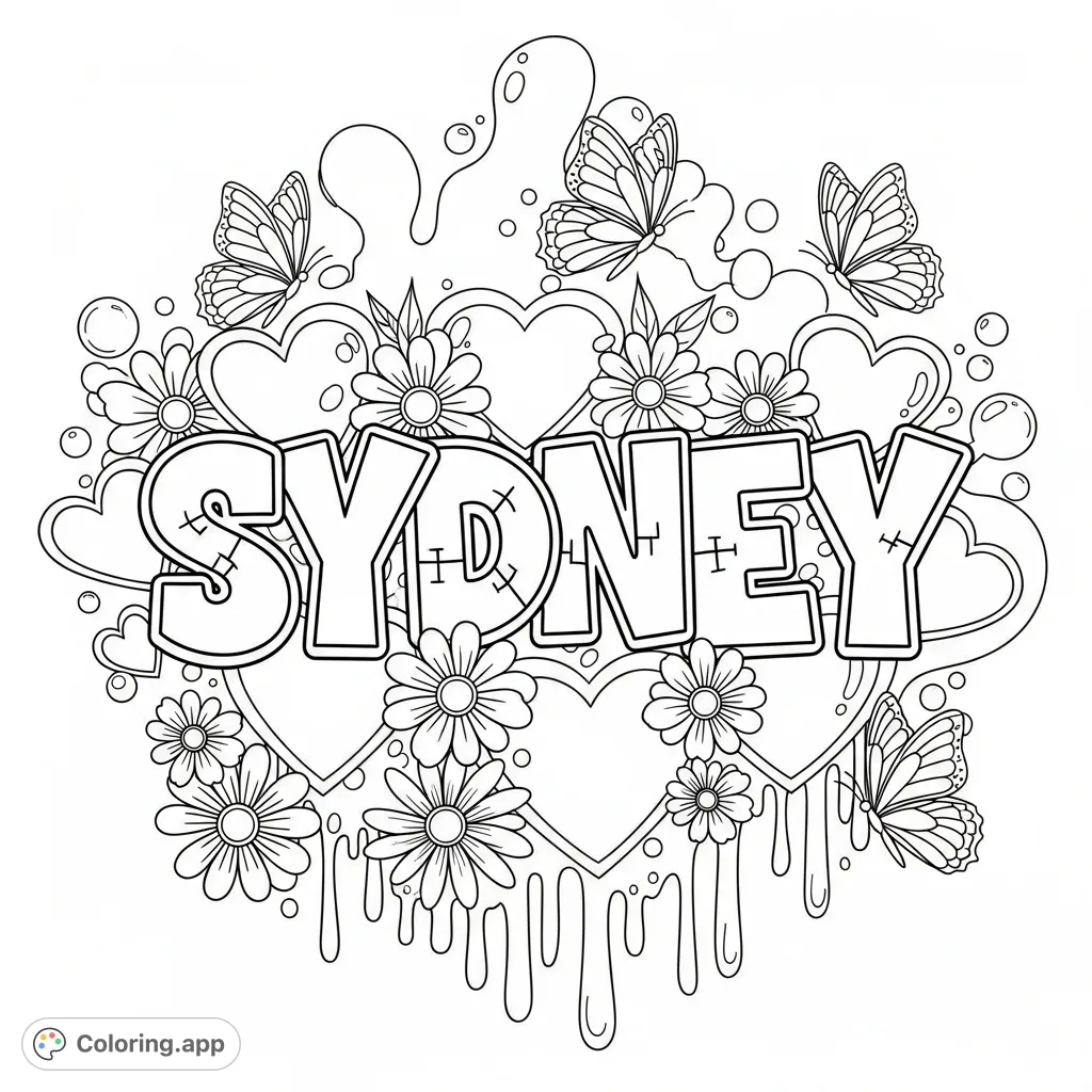SYDNEY Graffiti Art - Coloring.app