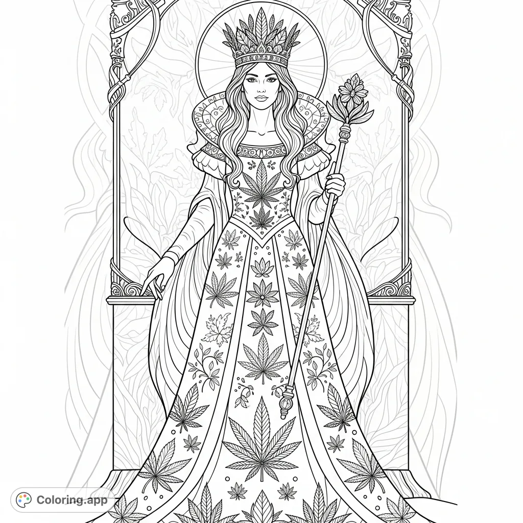 Marijuana Coloring Pages - Coloring.app