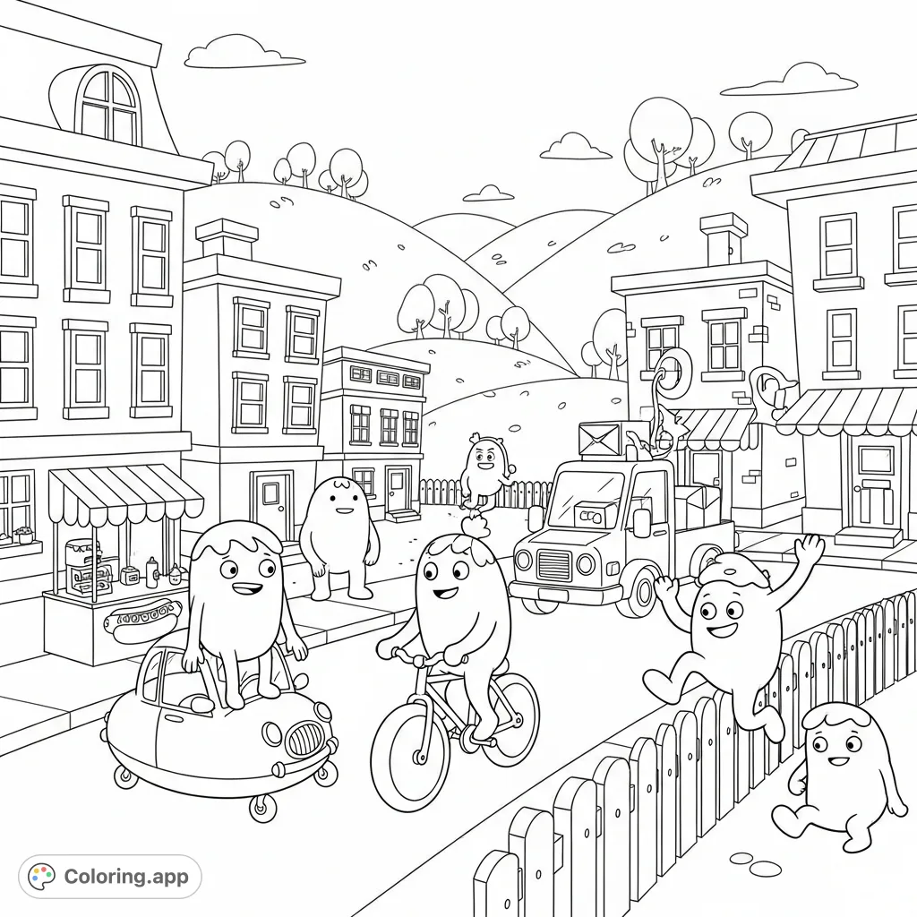 Wobbly Life Town Adventure - Coloring.app