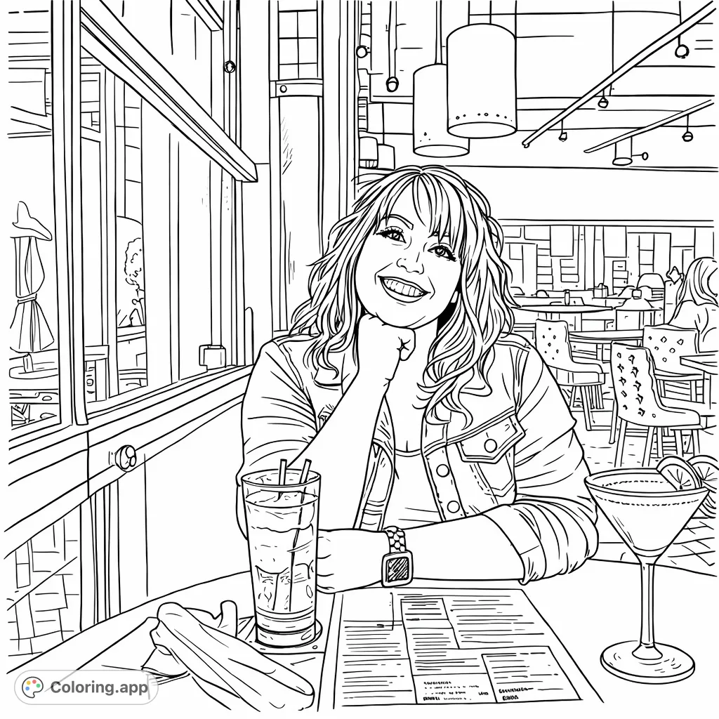 Casual Restaurant Diner - Coloring.app