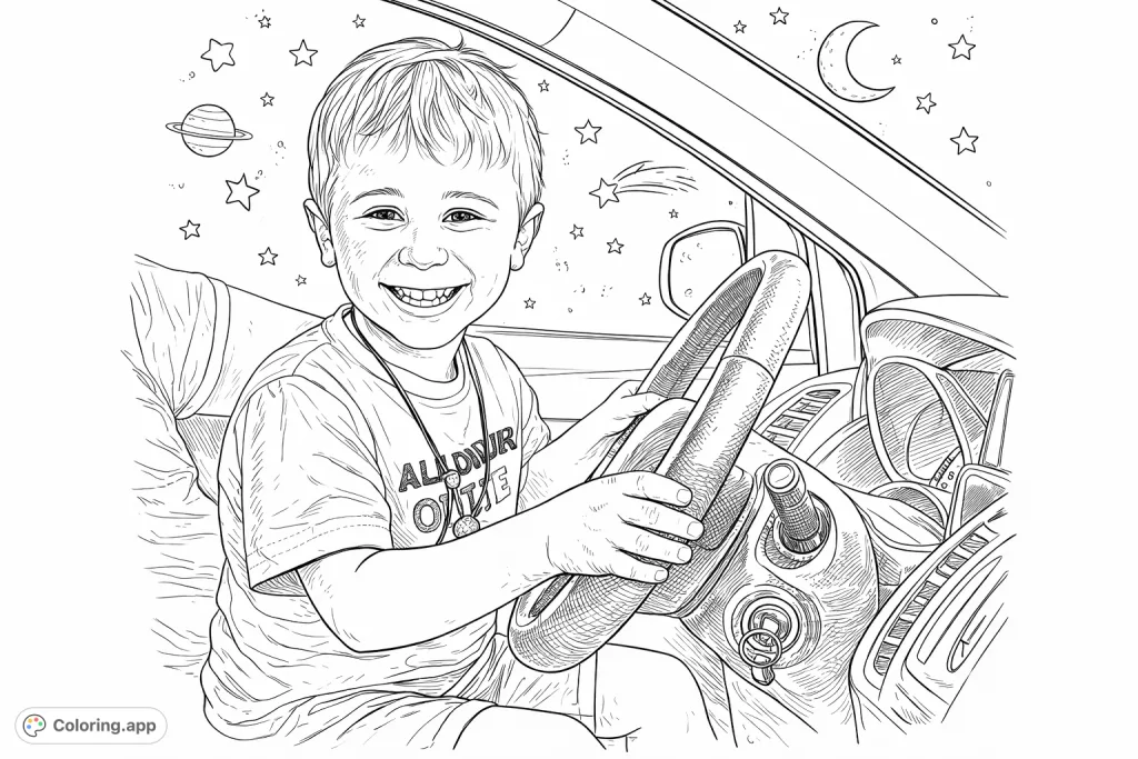 Stellar Road Trip Adventure - Coloring.app