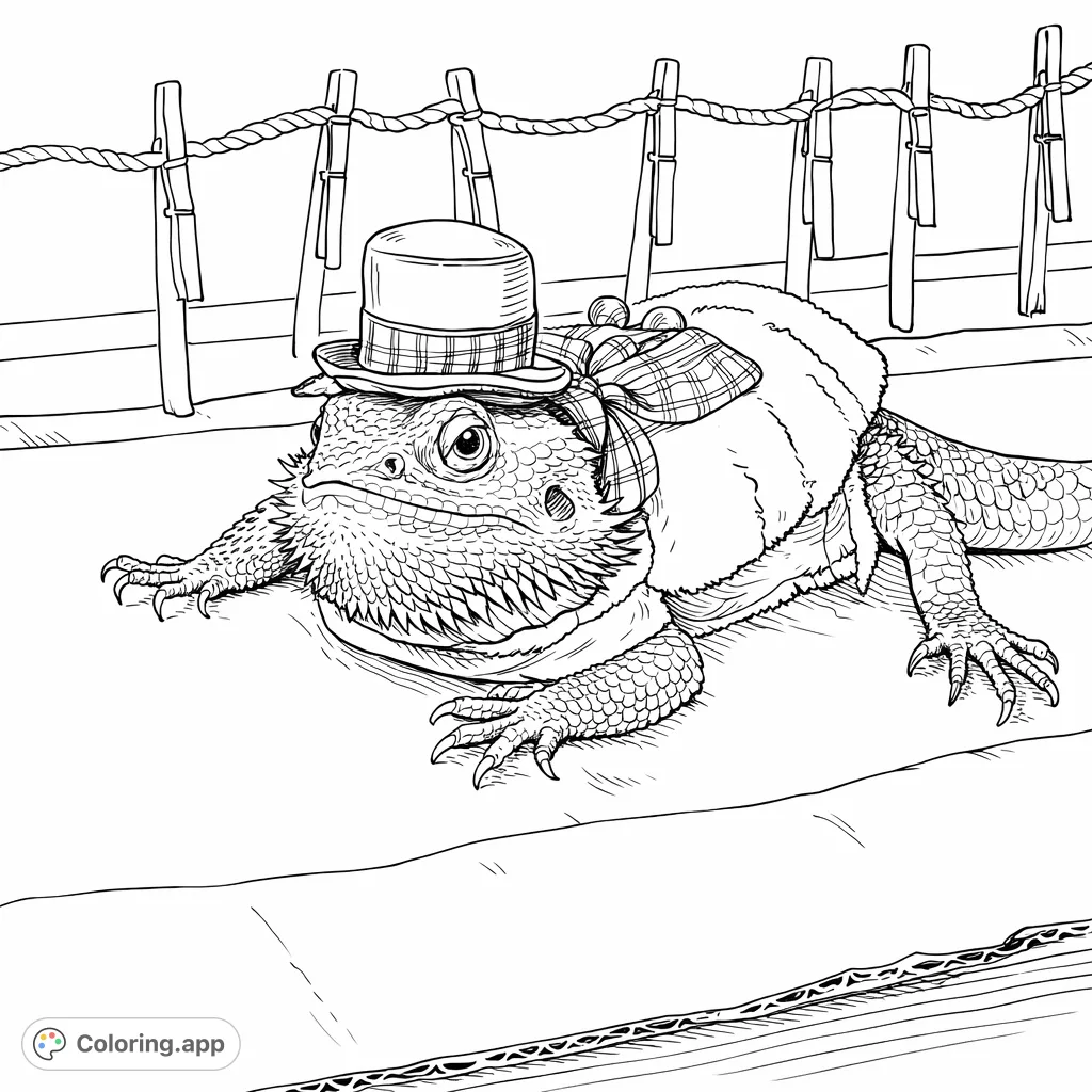 bearded dragon colouring