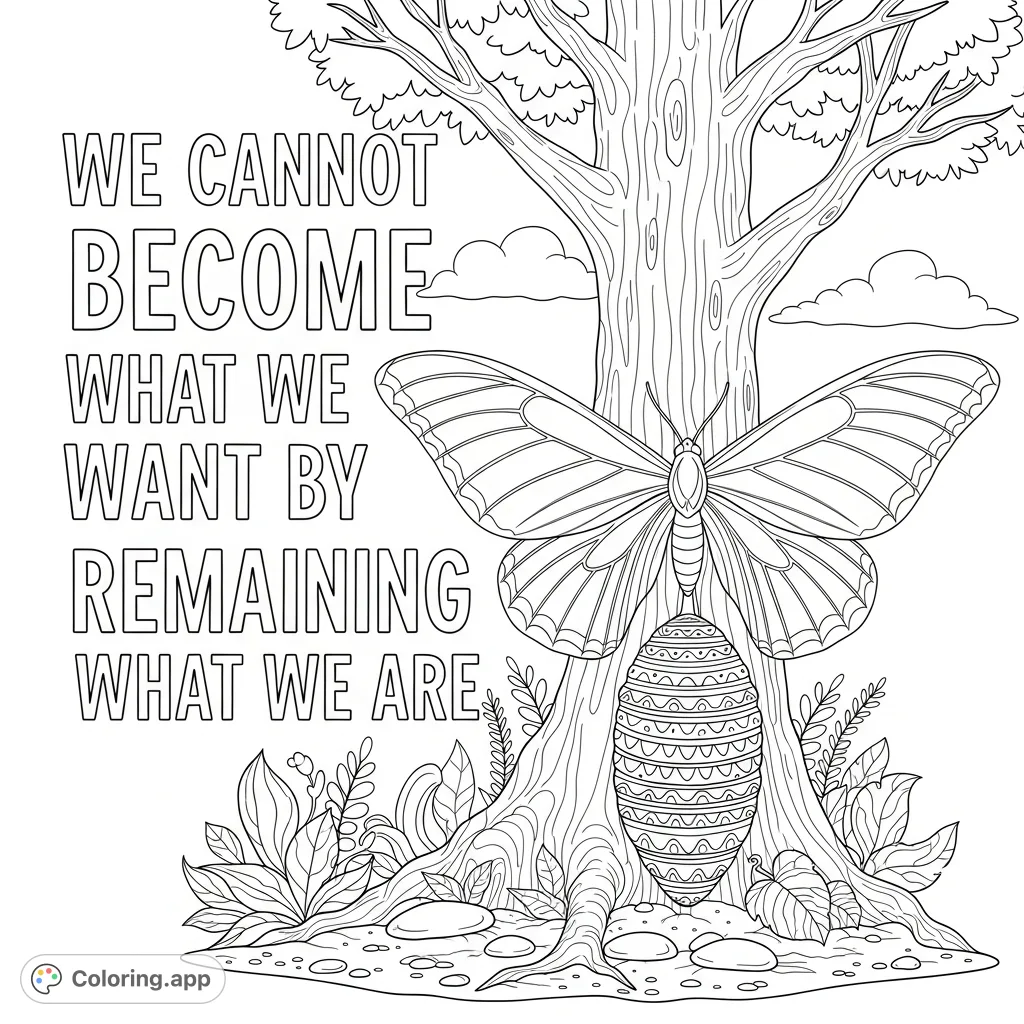 Transformation Through Growth - Coloring.app