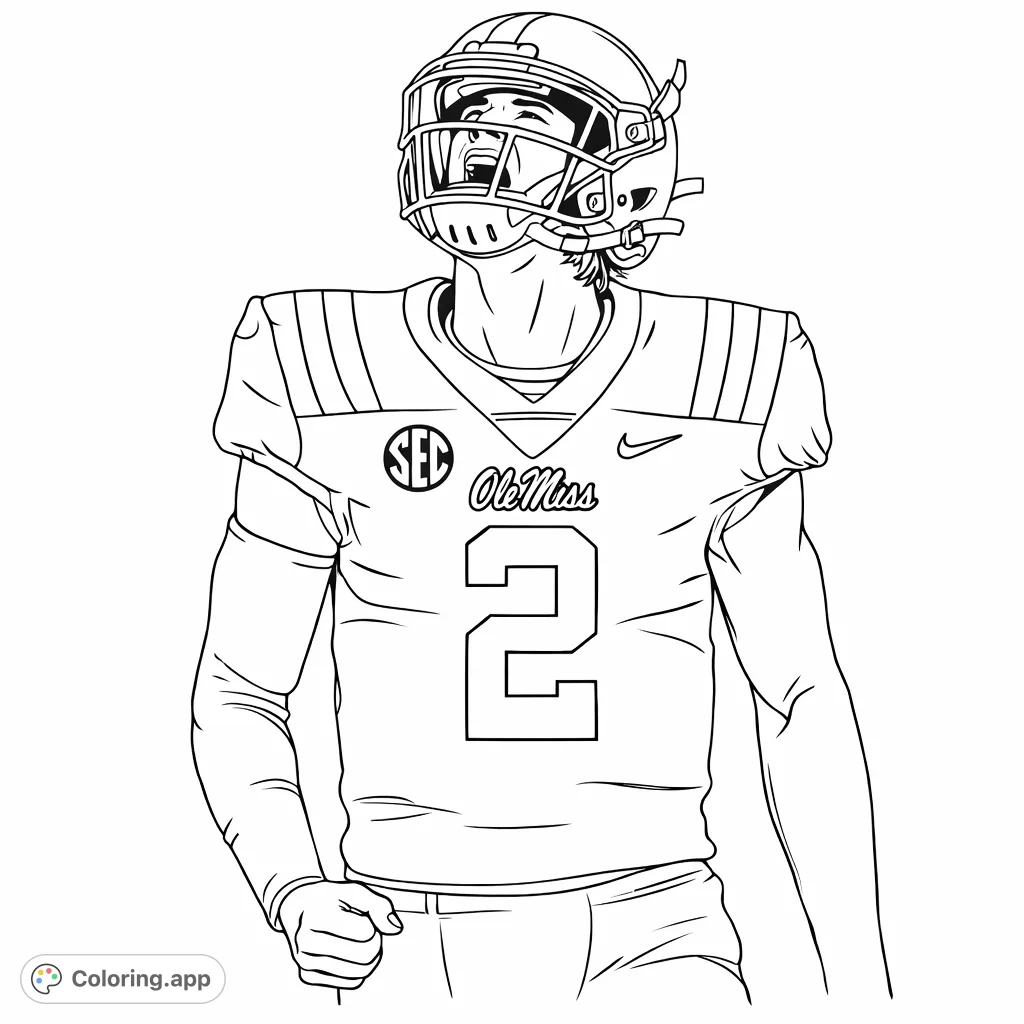 Dynamic Football Player - Coloring.app