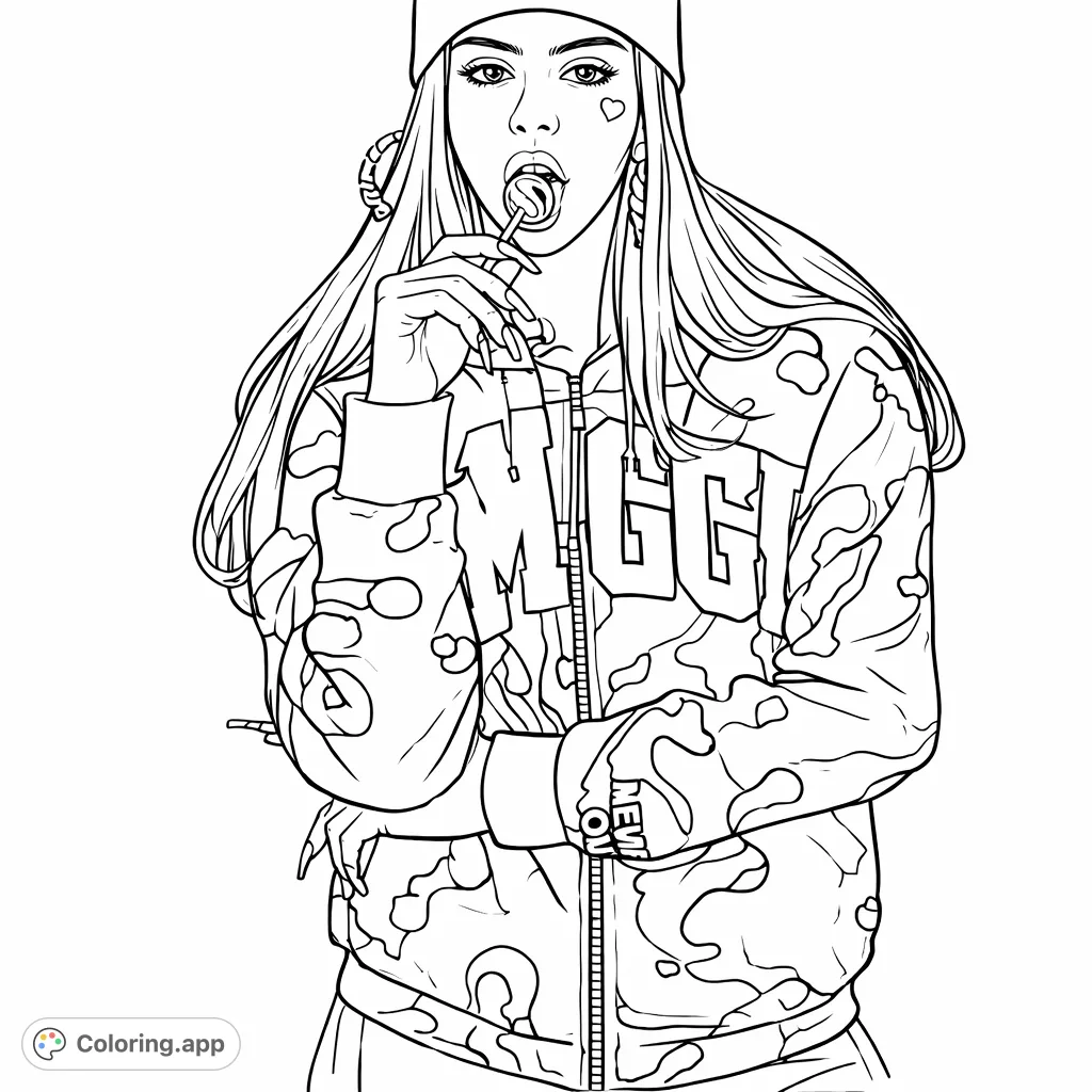 Lollipop Style Scene - Coloring.app