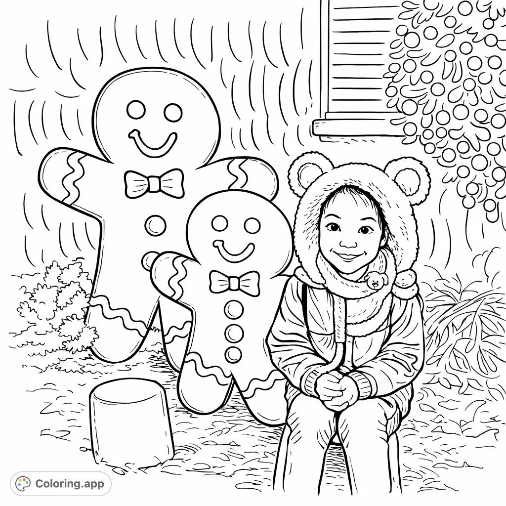 Gingerbread Family Fun - Coloring.app