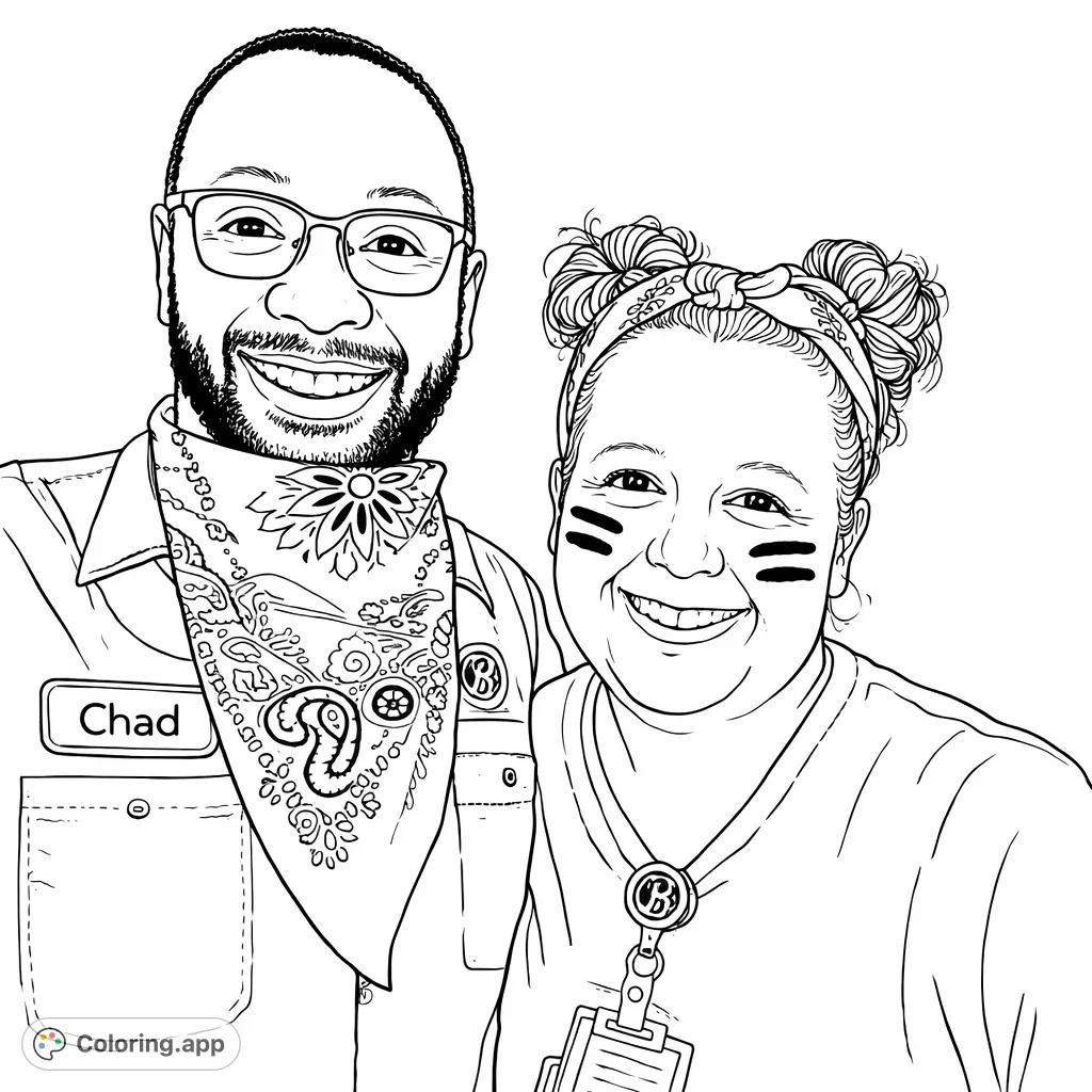 Game Day Supporters - Coloring.app