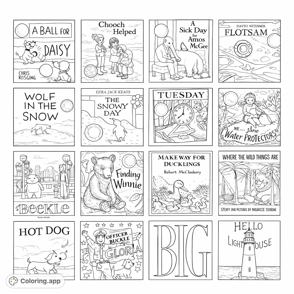Children's Storybook Covers - Coloring.app