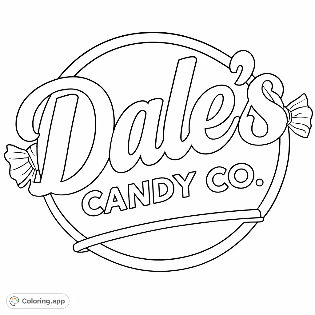 Dale's Candy Company Logo - Coloring.app