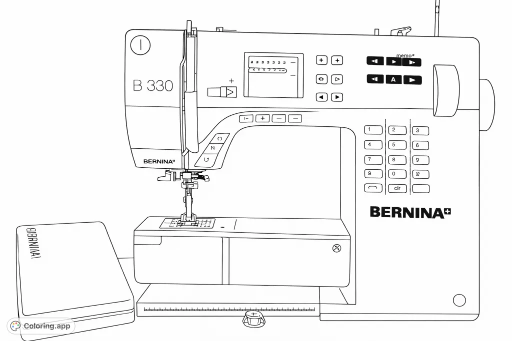 Modern Sewing Machine - Coloring.app
