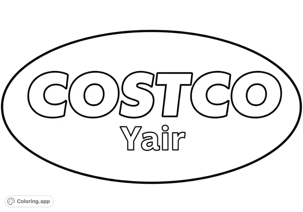 Costco Logo Yair Name - Coloring.app