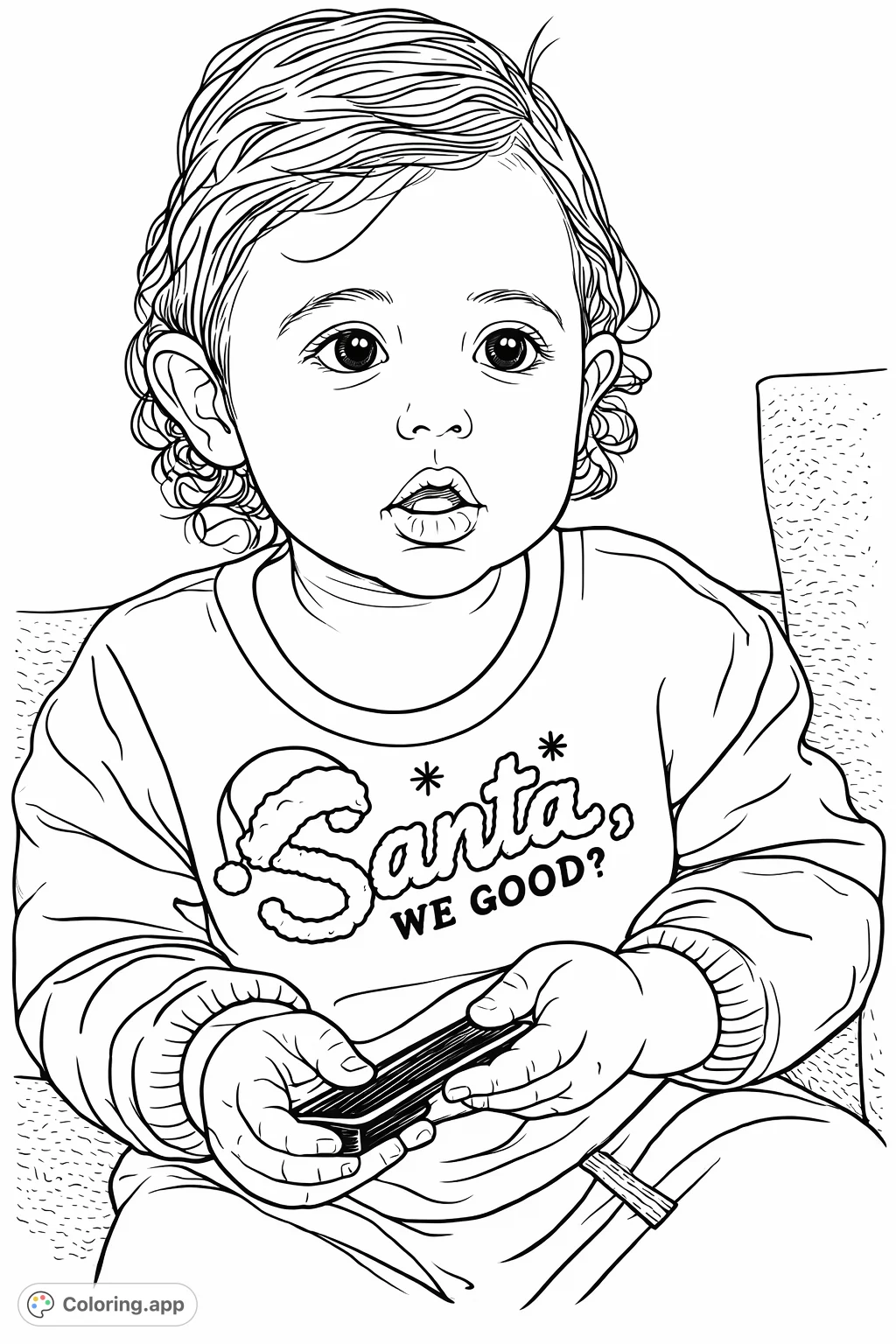 Festive Baby's First Holiday - Coloring.app