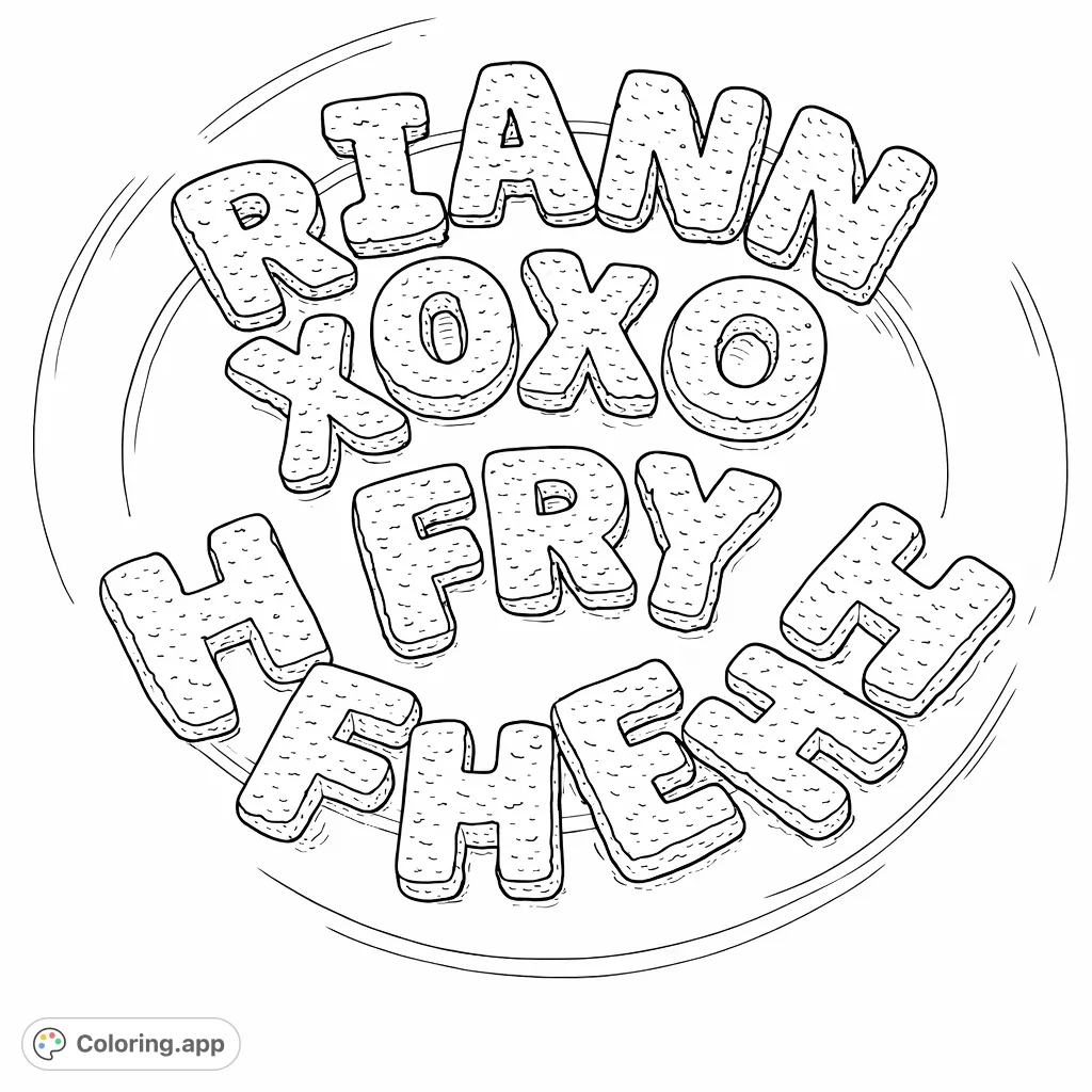 Playful Alphabet Cookies - Coloring.app