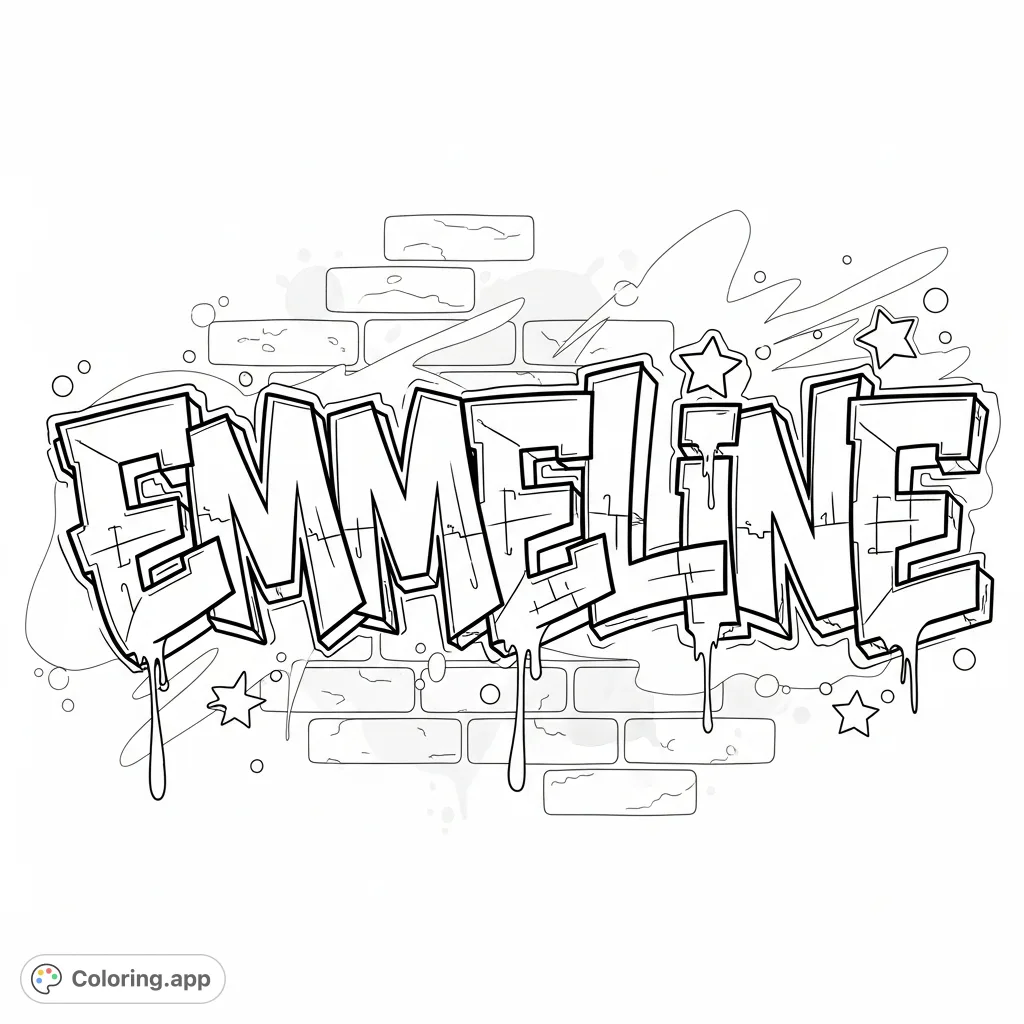 Emmeline Street Art Design - Coloring.app