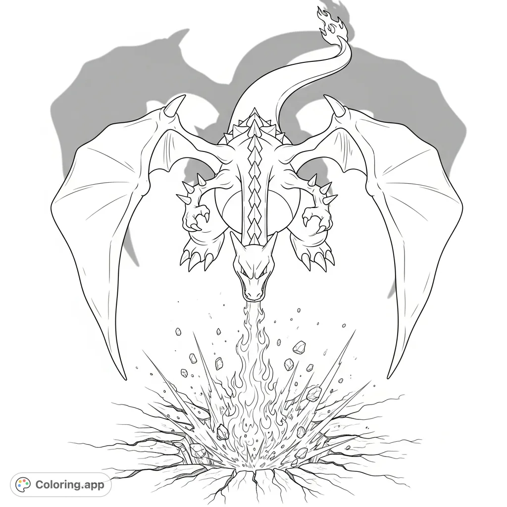 Vmax Charizard Wildfire Fury - Coloring.app