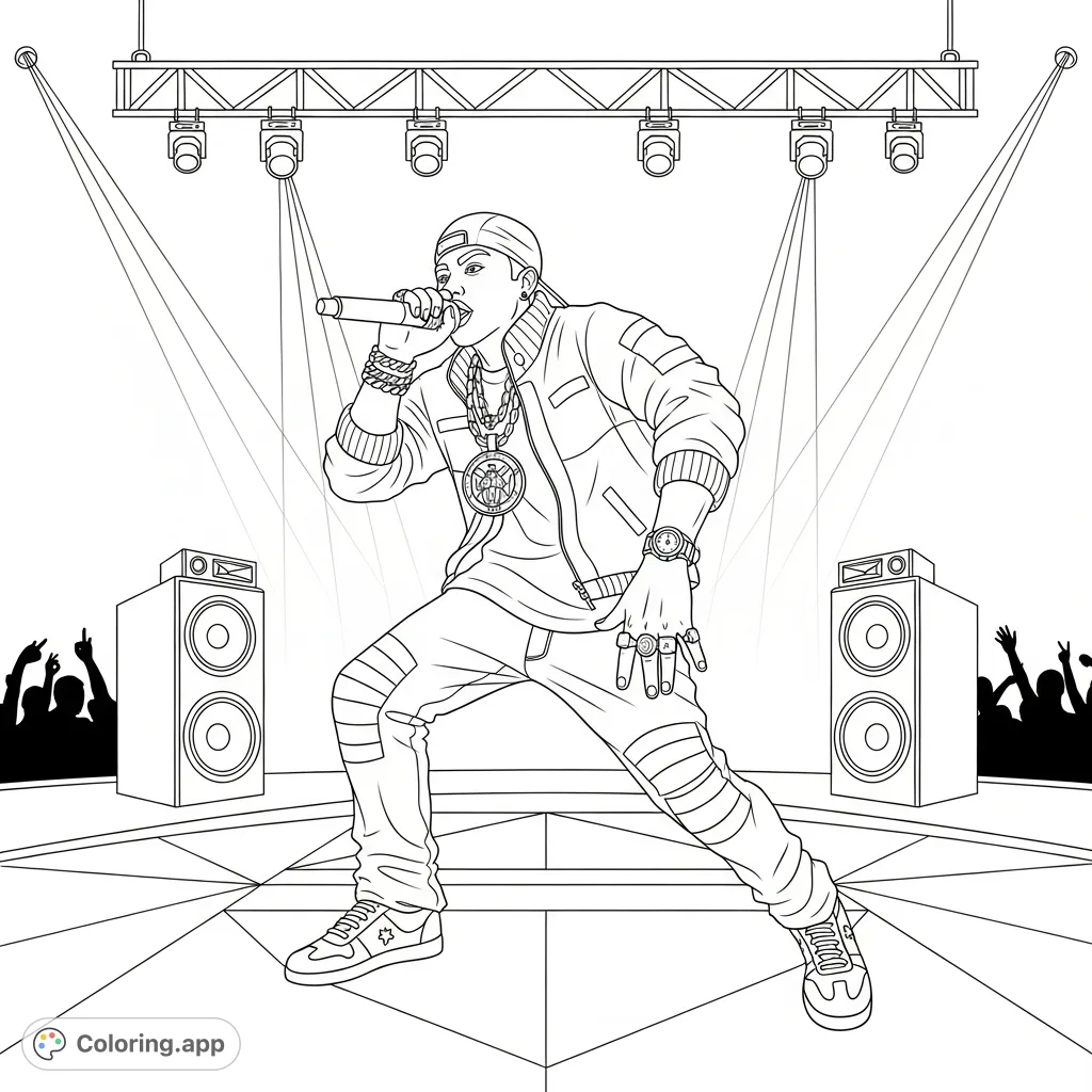 Gentle Cake's concert Coloring Pages - Coloring.app