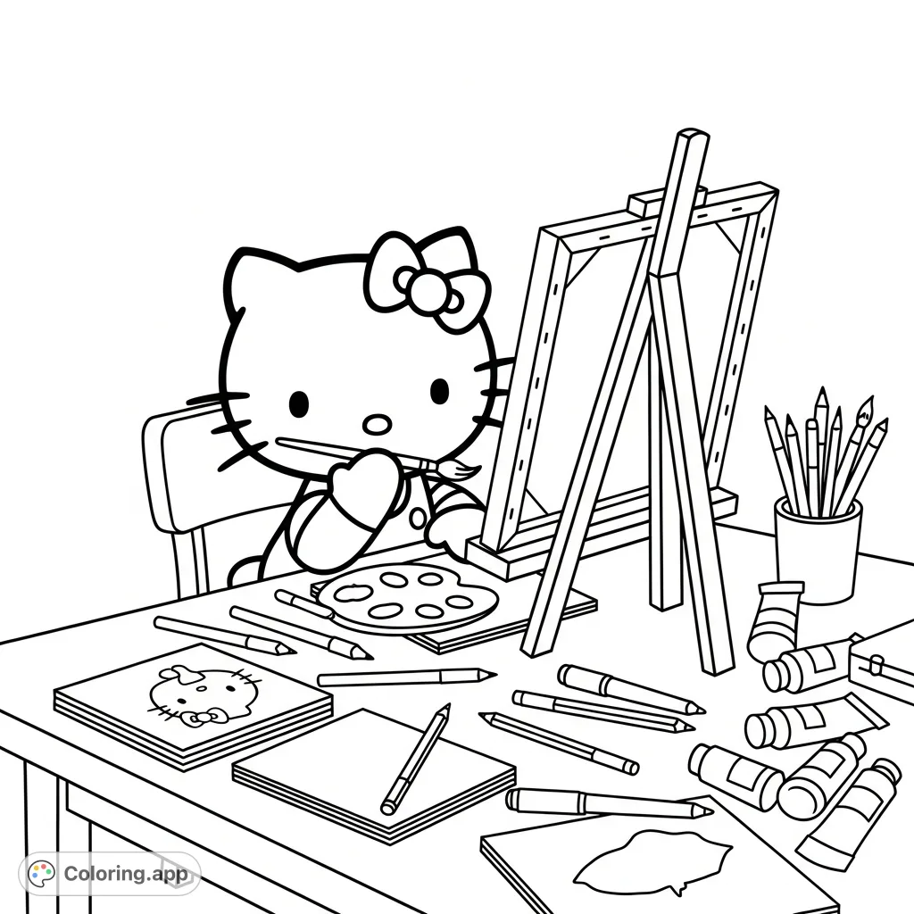Hello Kitty's Art Studio - Coloring.app