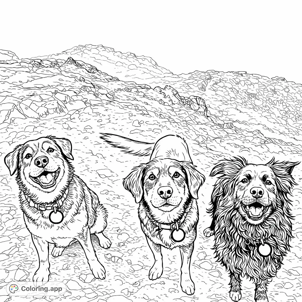 Mountain Dog Adventures - Coloring.app