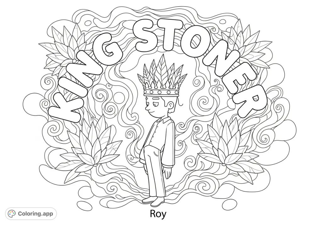 King Stoner Roy - Coloring.app