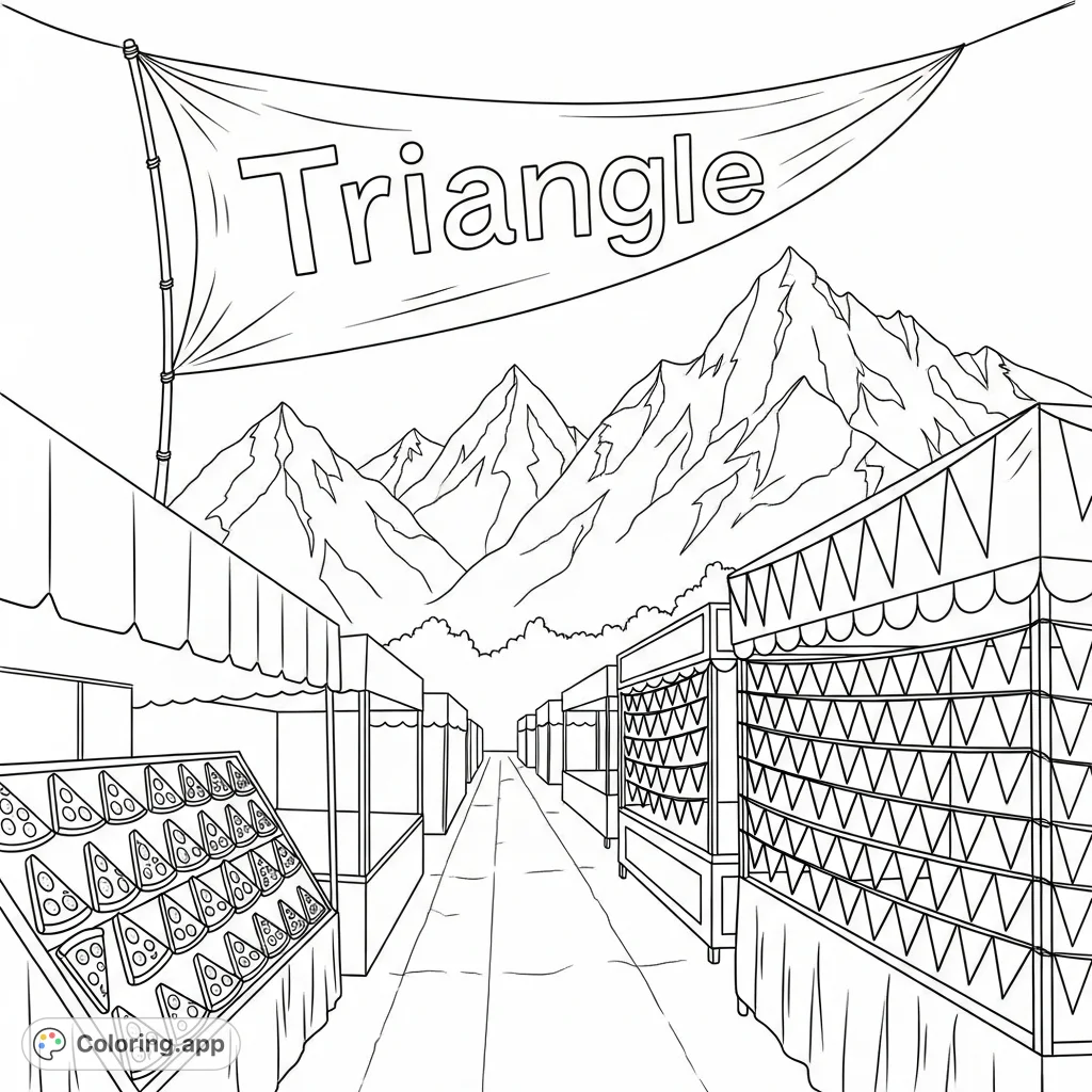 banner coloring page printable