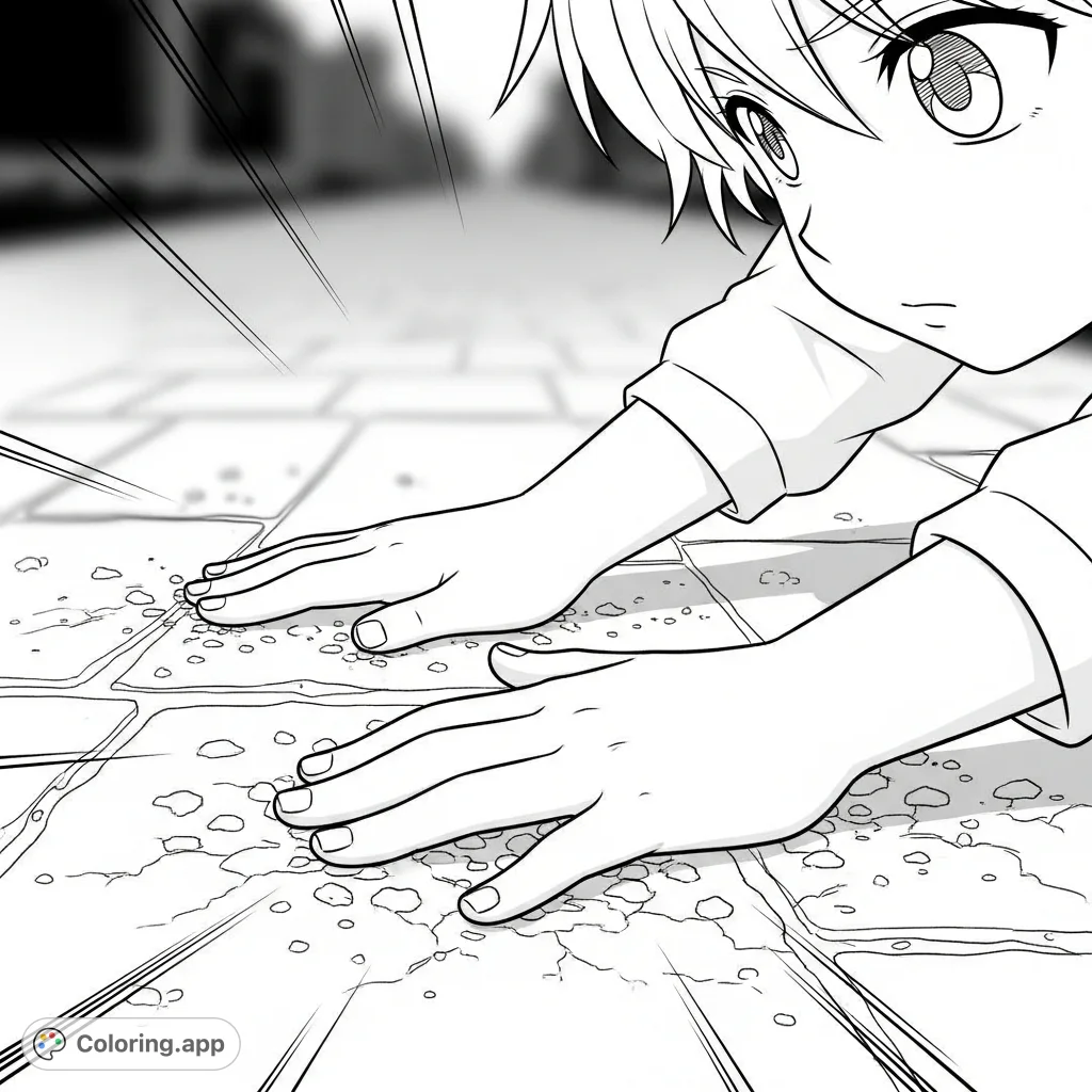 Delicate Hands, Rough Pavement - Coloring.app