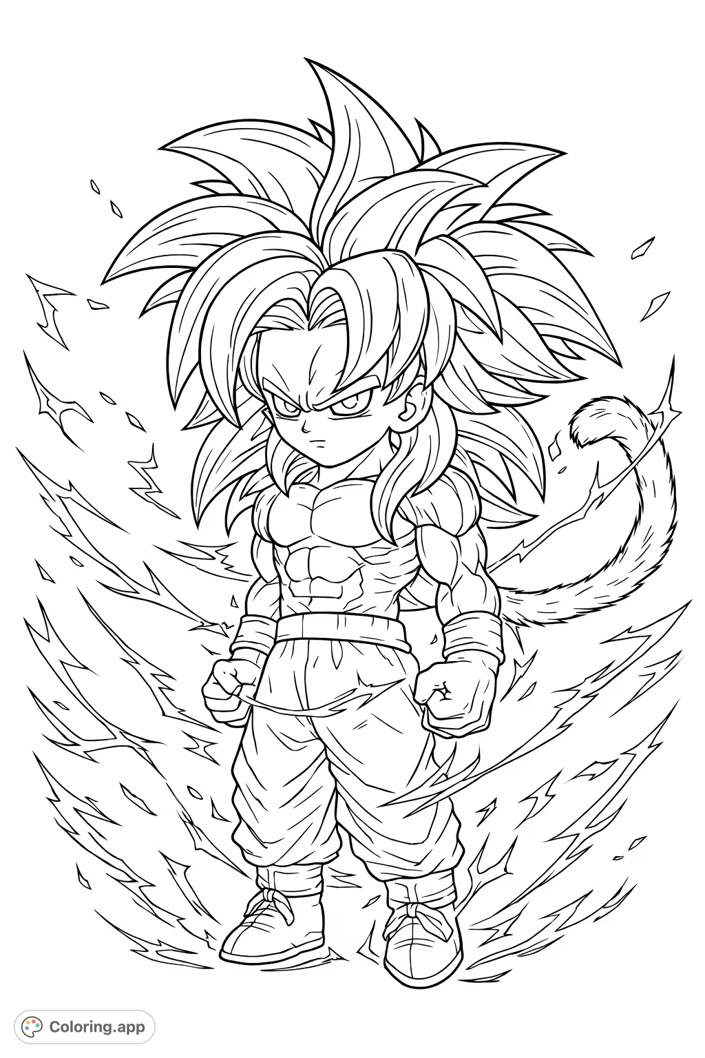 Powerful Anime Character Transformation - Coloring.app