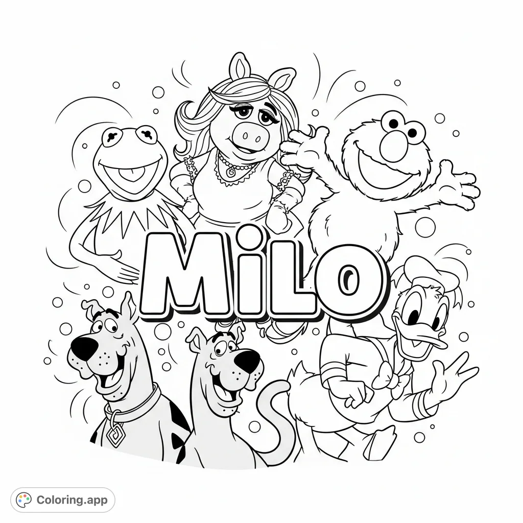 Milo and Friends Character Collection - Coloring.app