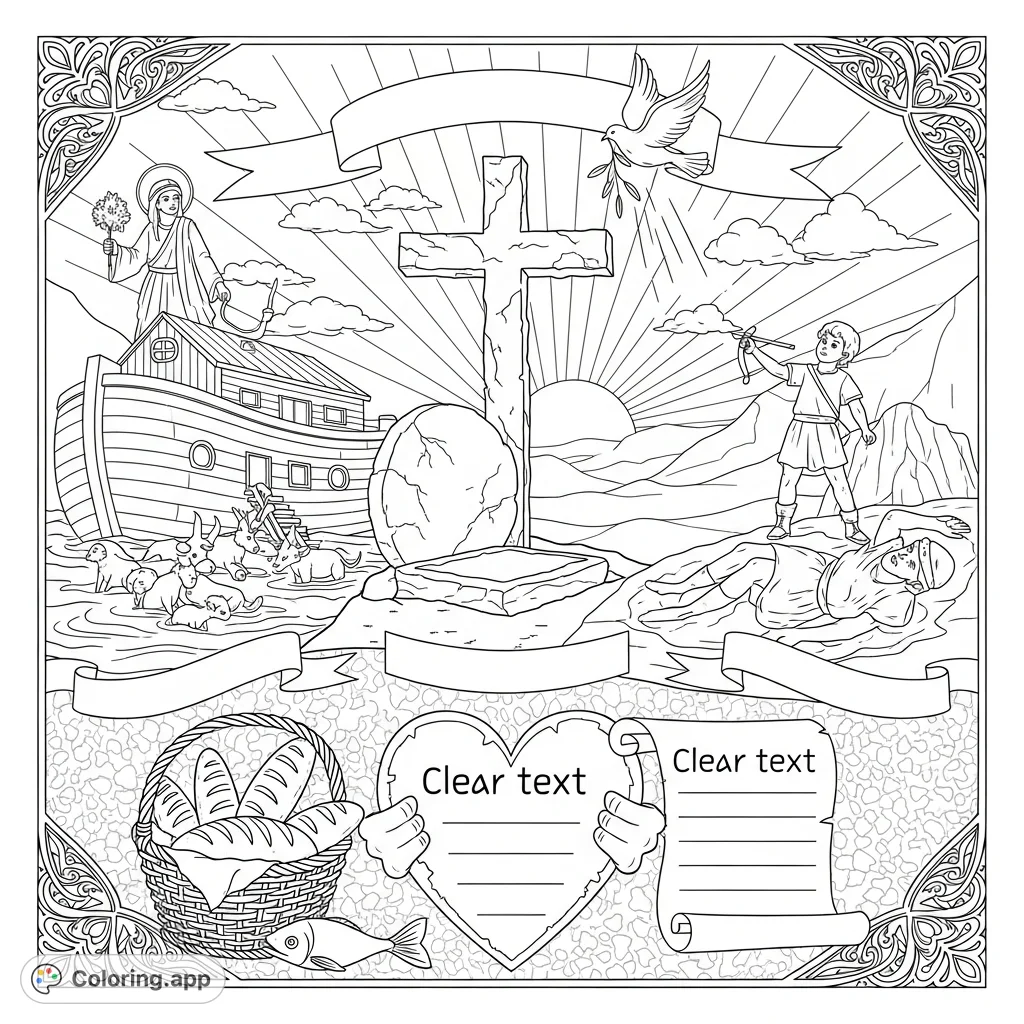 Sacred Christian Journeys - Coloring.app