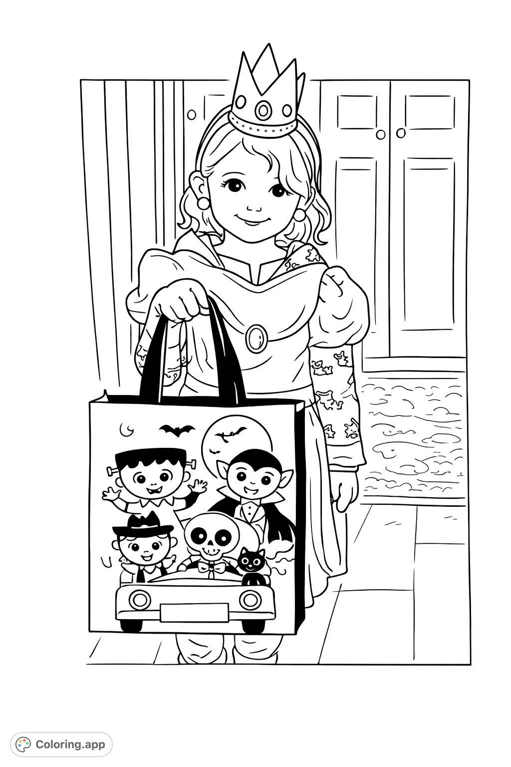 Princess Halloween Fun - Coloring.app