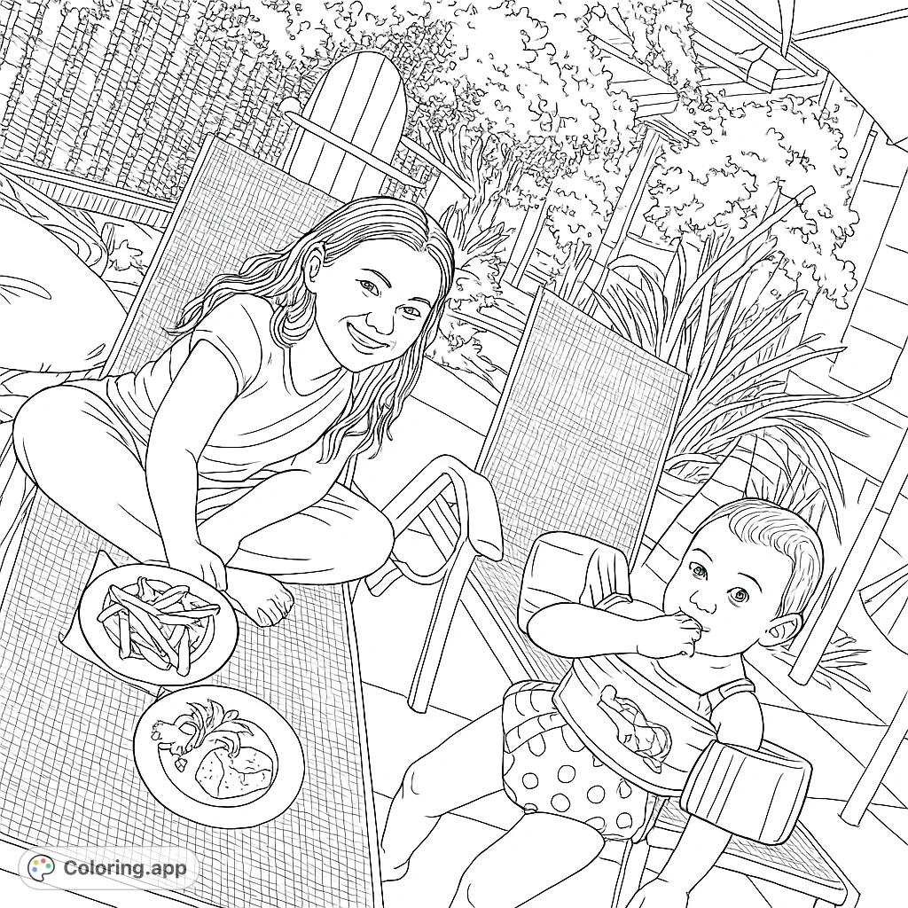 outdoor coloring pages for adults printable