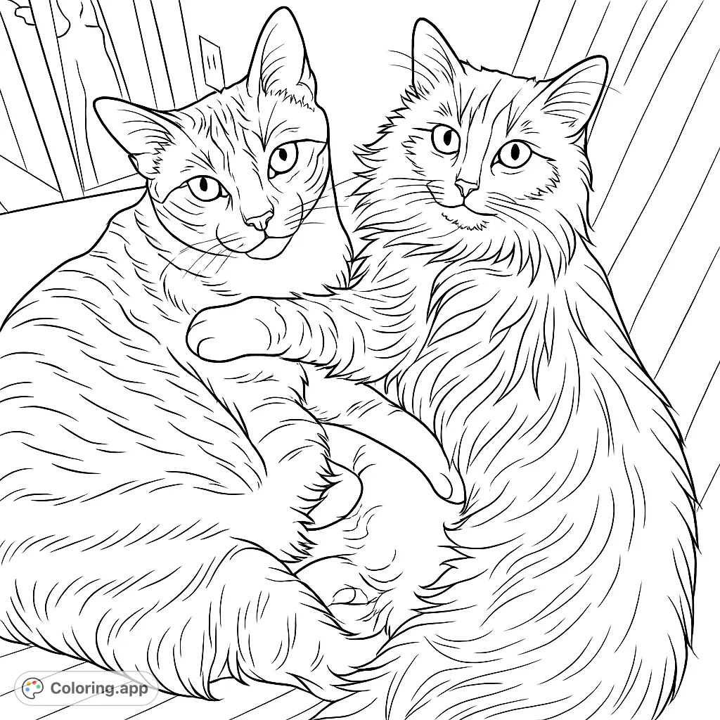 free coloring pictures of cats
