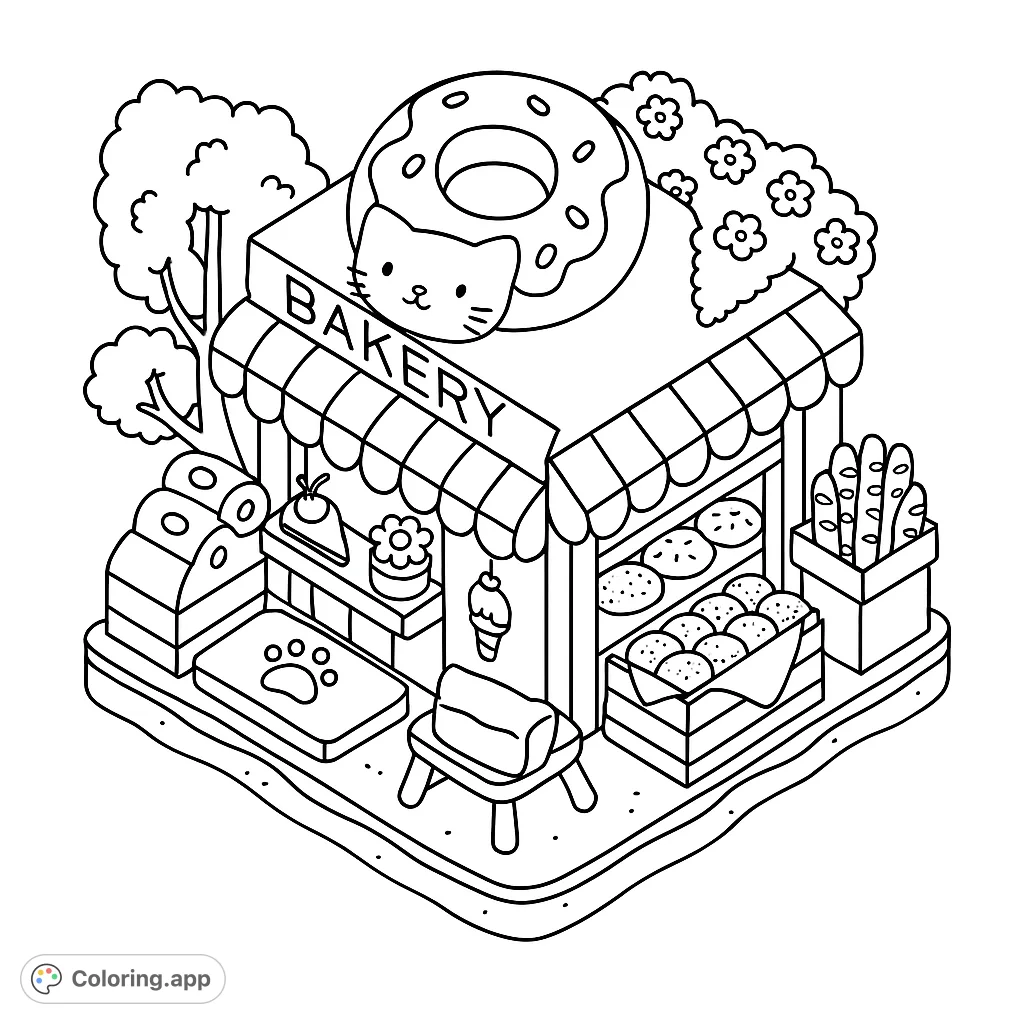 free baking coloring pages printable