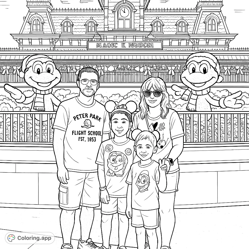 Magic Kingdom Family Adventure - Coloring.app