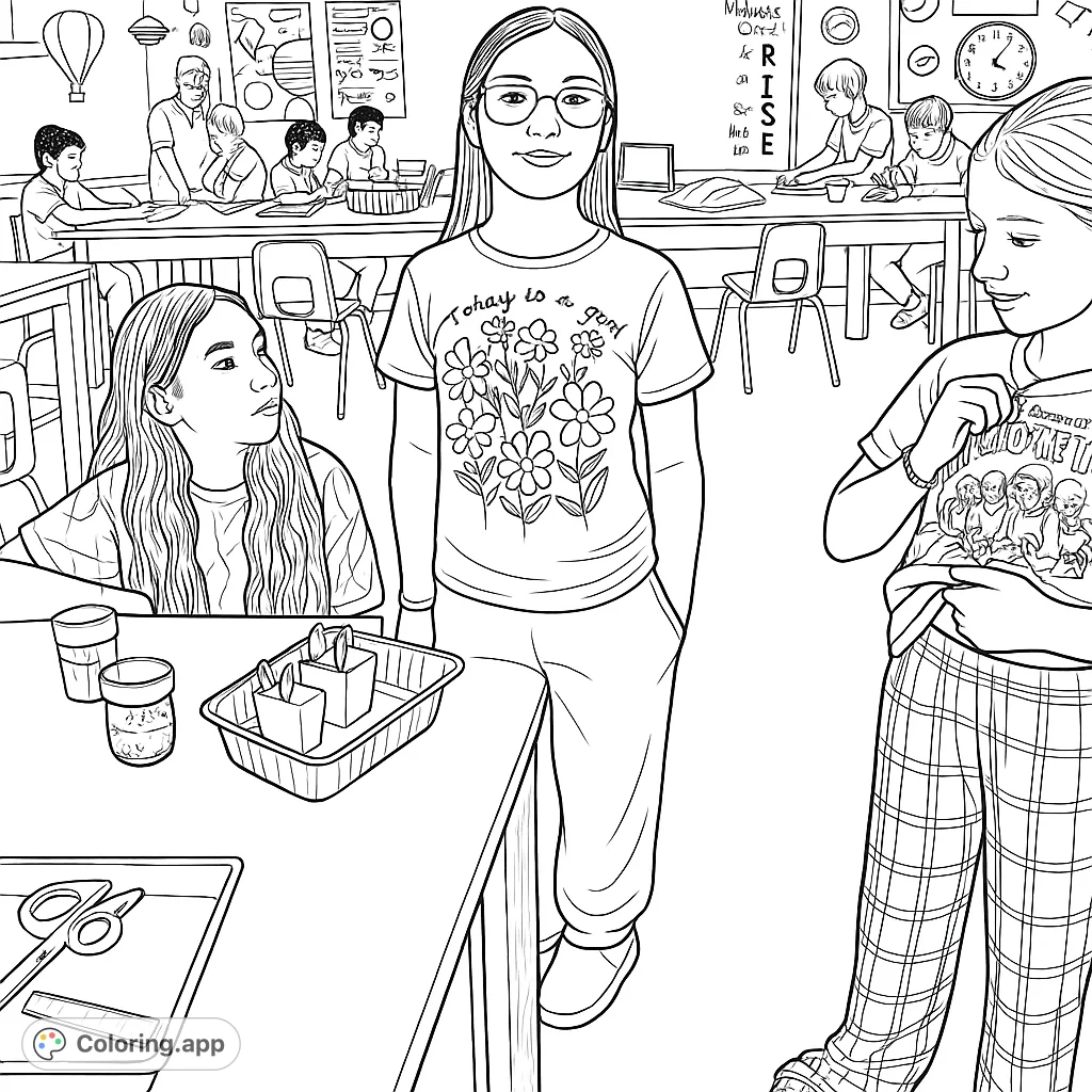 Classroom Science Experiment - Coloring.app