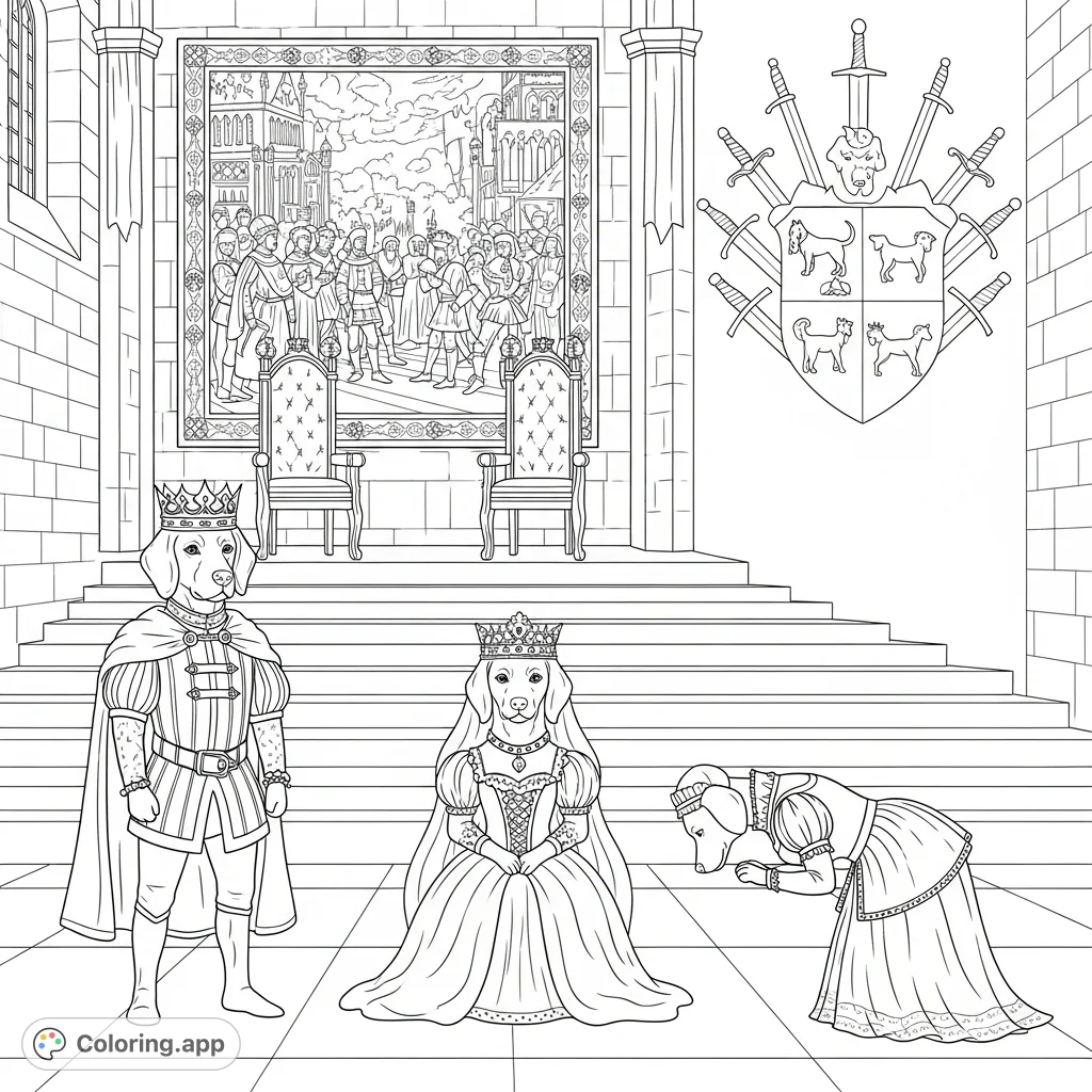 Royal Canine Court - Coloring.app
