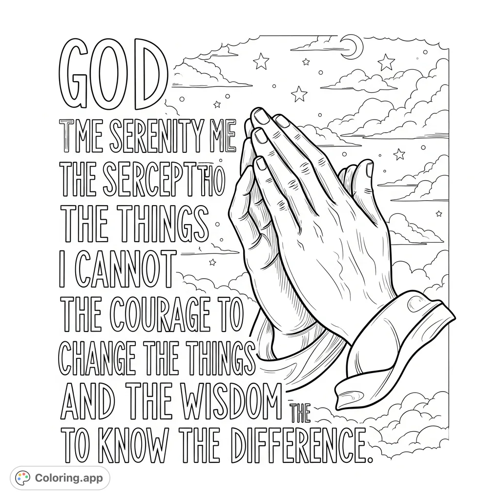 serenity prayer printable