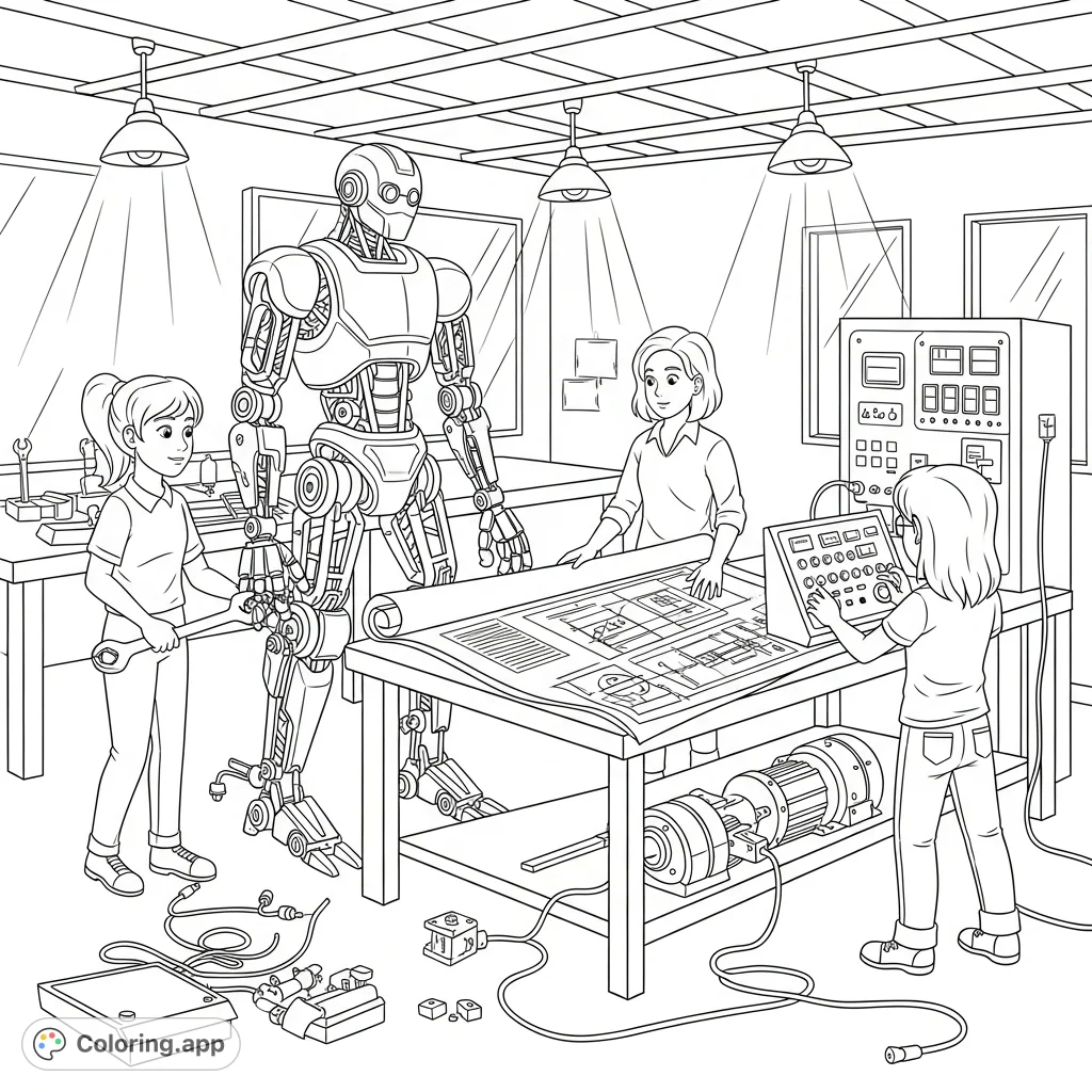 Robot Engineering Workshop - Coloring.app