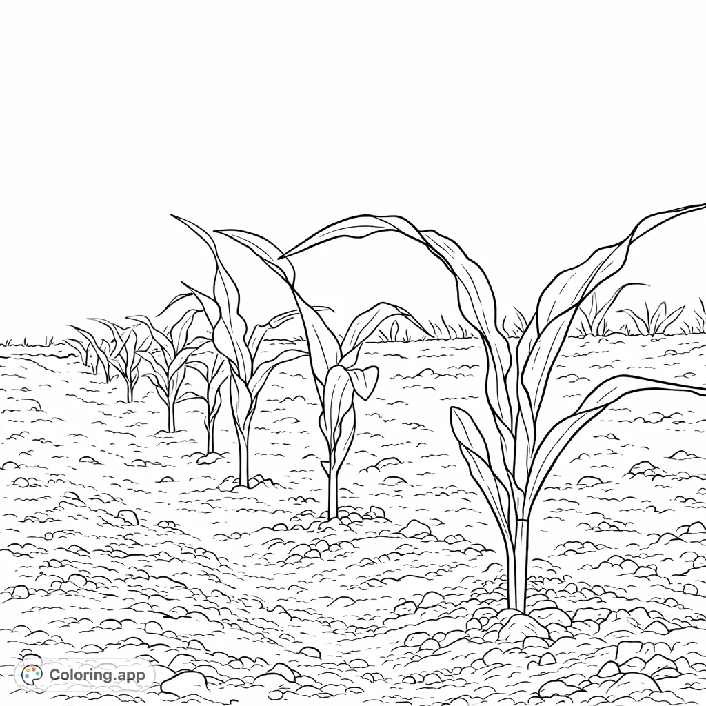 Young Plant Sprouts - Coloring.app