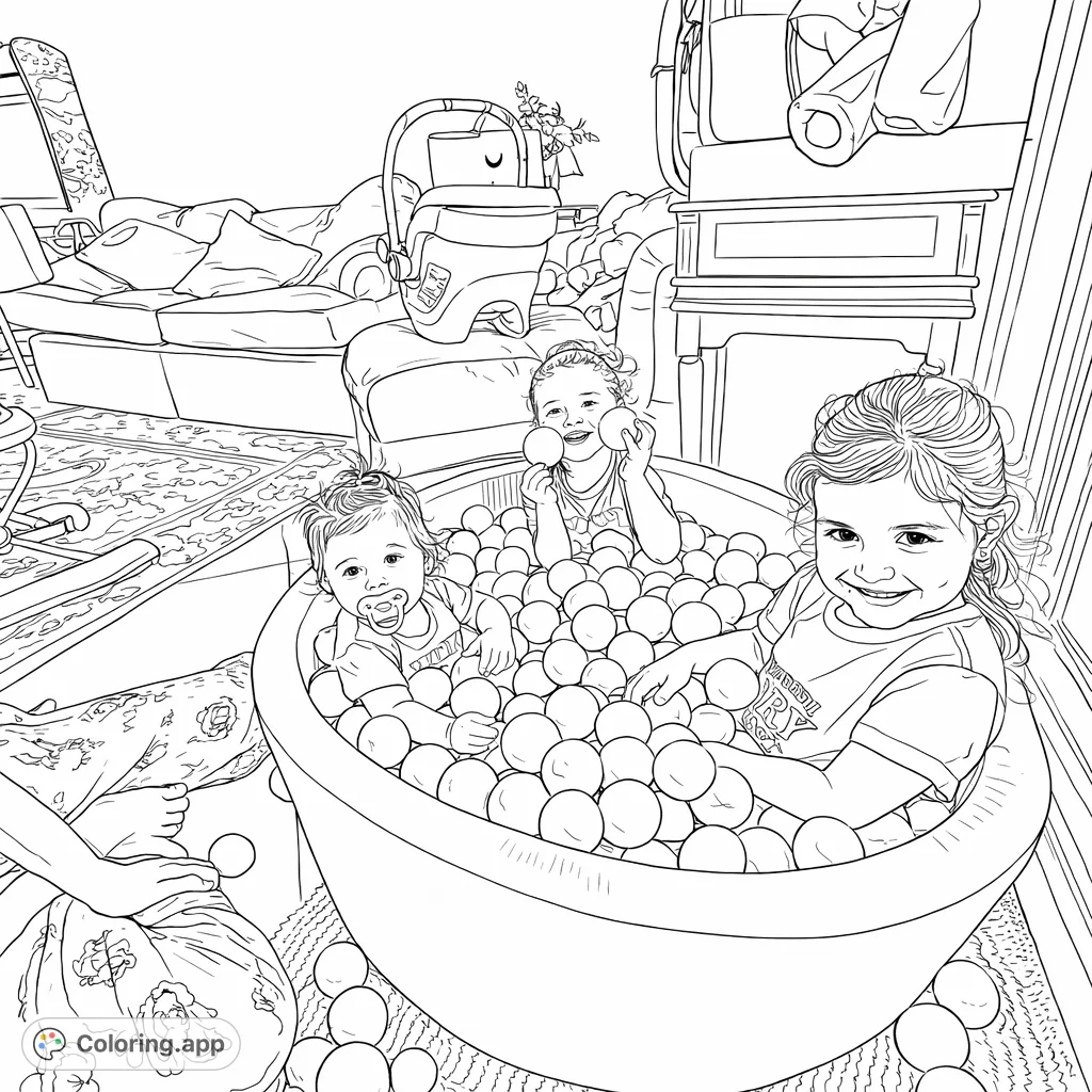 Ball Pit Playtime Kids - Coloring.app