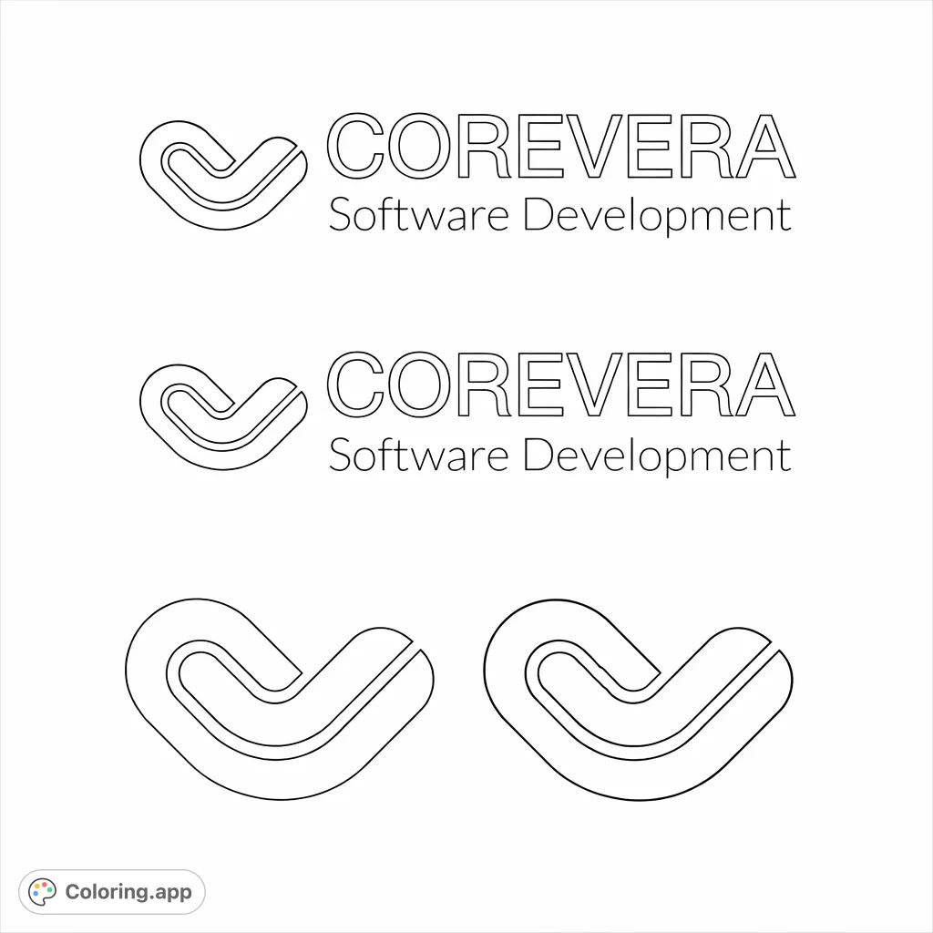 Modern Abstract Business Design - Coloring.app