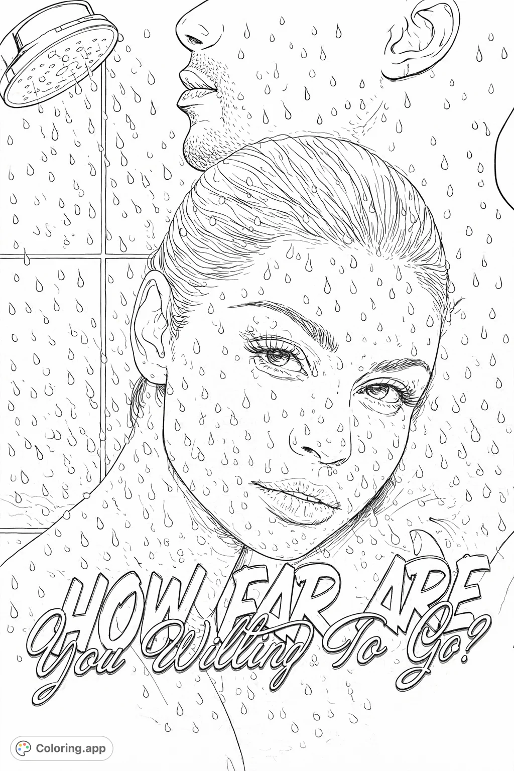 Intimate Shower Scene - Coloring.app