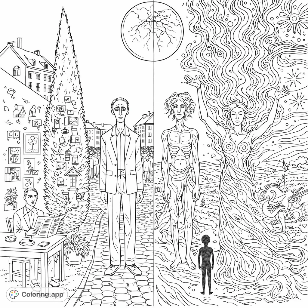 Journey of Symbolic Transformation - Coloring.app