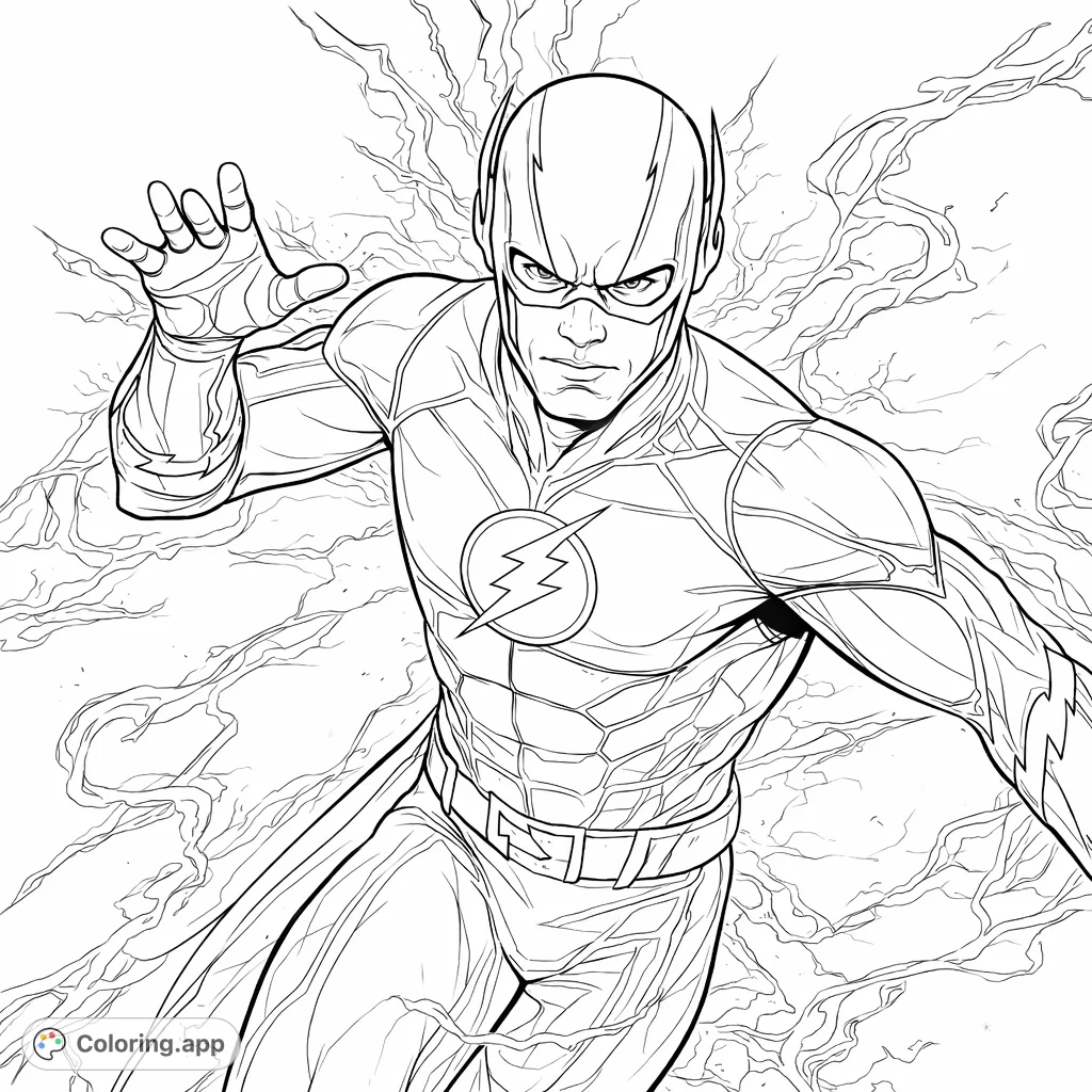 Dynamic Speed Hero - Coloring.app