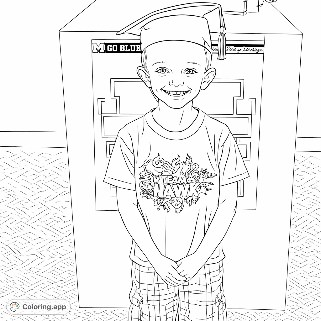 Little Graduate Celebration - Coloring.app