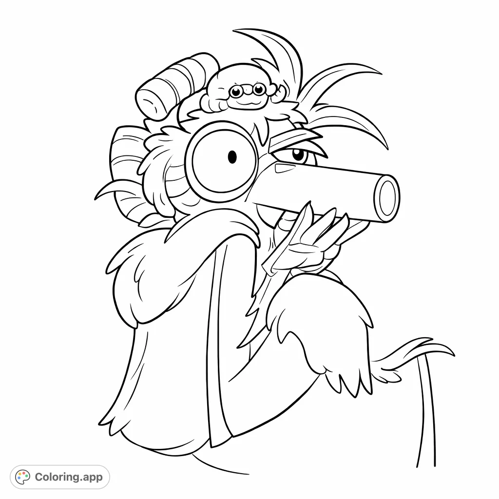 Expressive Anime Character Portrait - Coloring.app