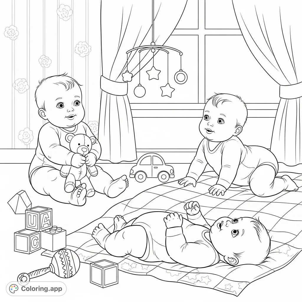 Sweet Baby Moments - Coloring.app