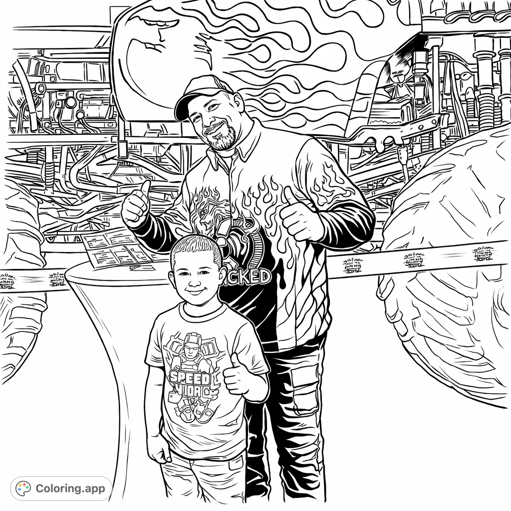 Monster Truck Fan Meetup - Coloring.app